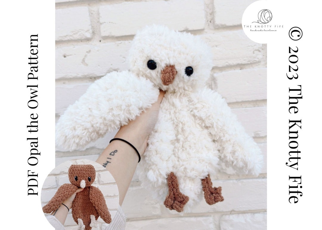 Opal the Owl - PDF Crochet Pattern - Flat - Lovey - Baby - Amigurumi ...