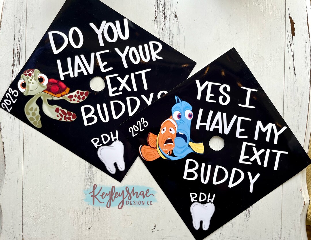 Graduation Cap Topper - Nemo - Dory - Matching - Twins - Customizable ...