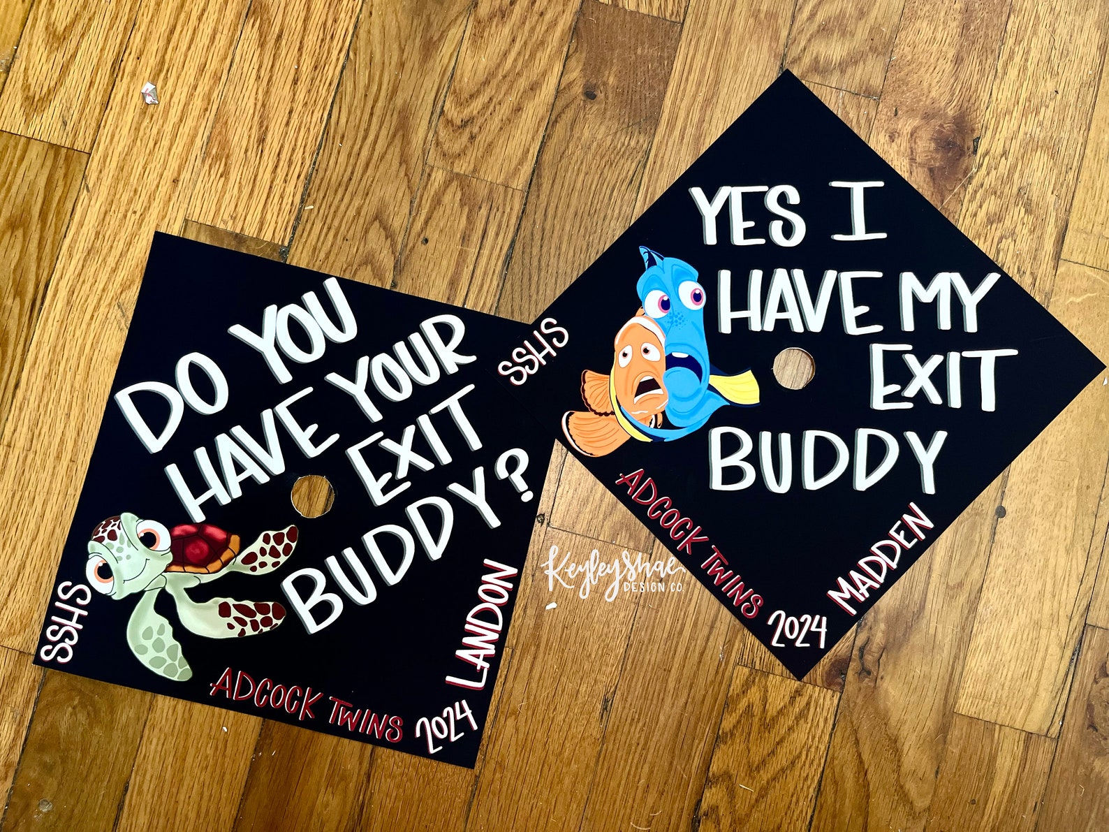 Graduation Cap Topper - Nemo - Dory - Matching - Twins - Customizable ...