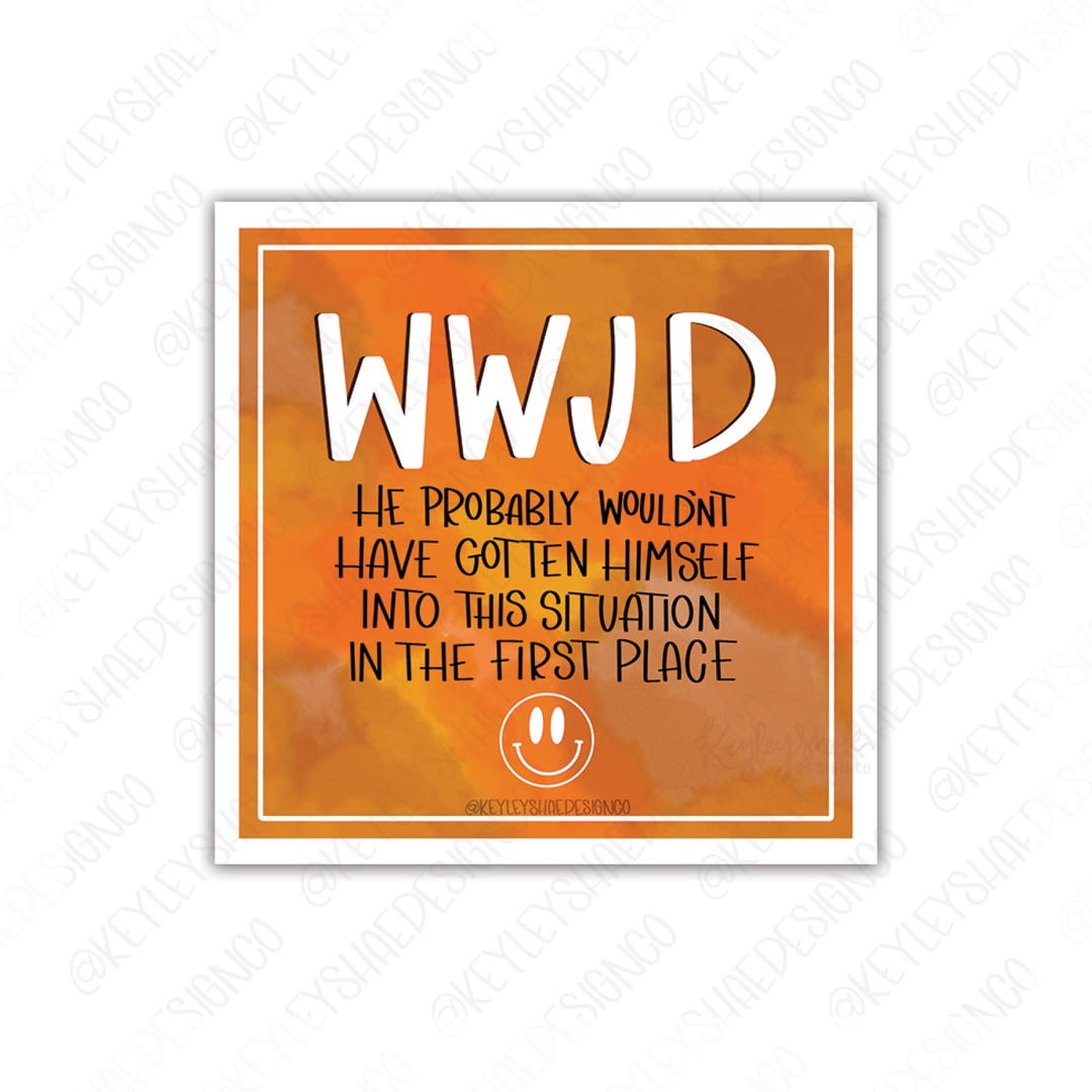 Waterproof Sticker - WWJD - Bible Verse - Sticker - Waterproof - Etsy