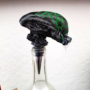 Alien versus predator movie inspired resin bottle stopper | Etsy