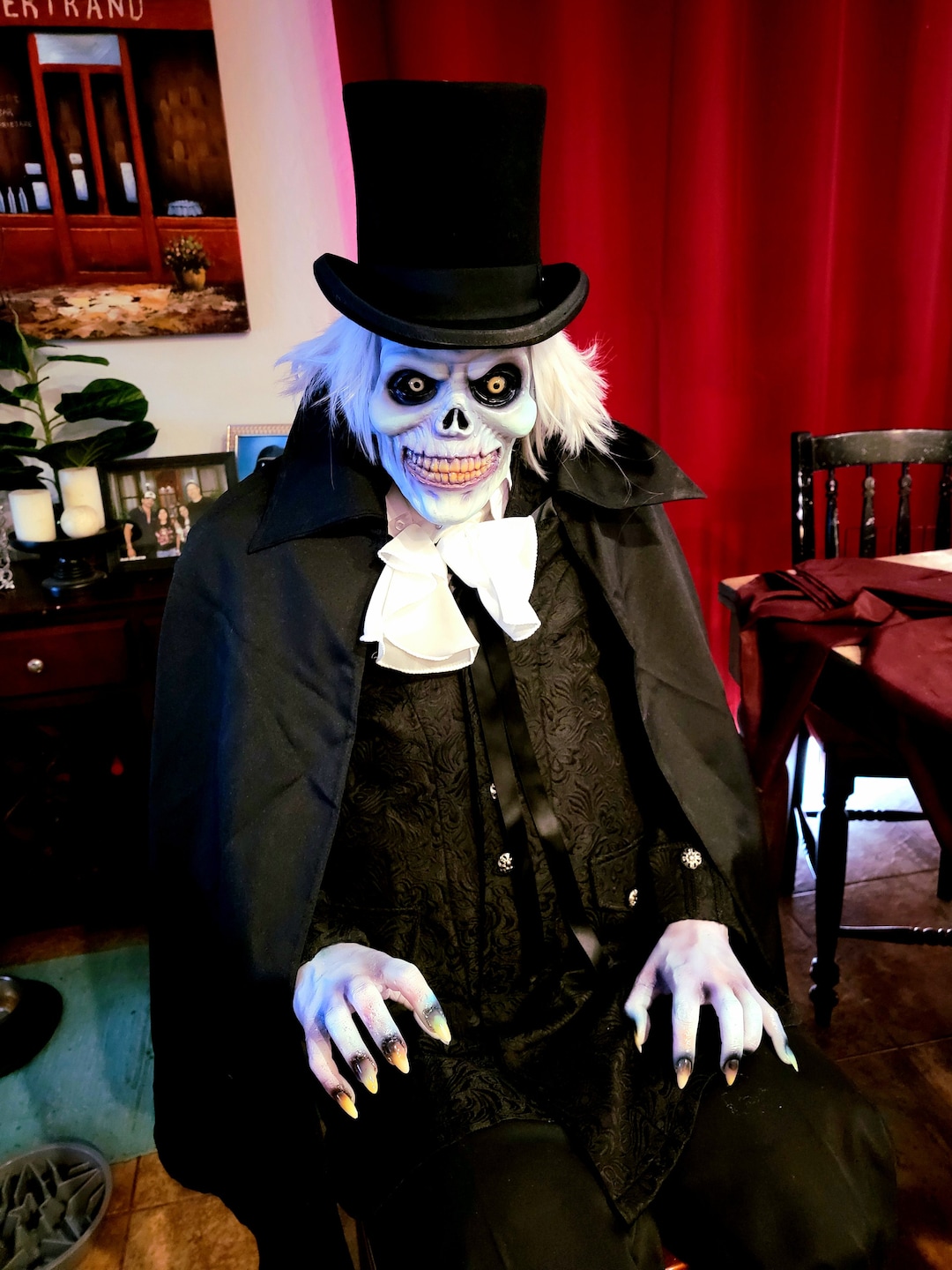 Sitting Poseable Hatbox Ghost Inspired Full Size Full Body Prop - Etsy