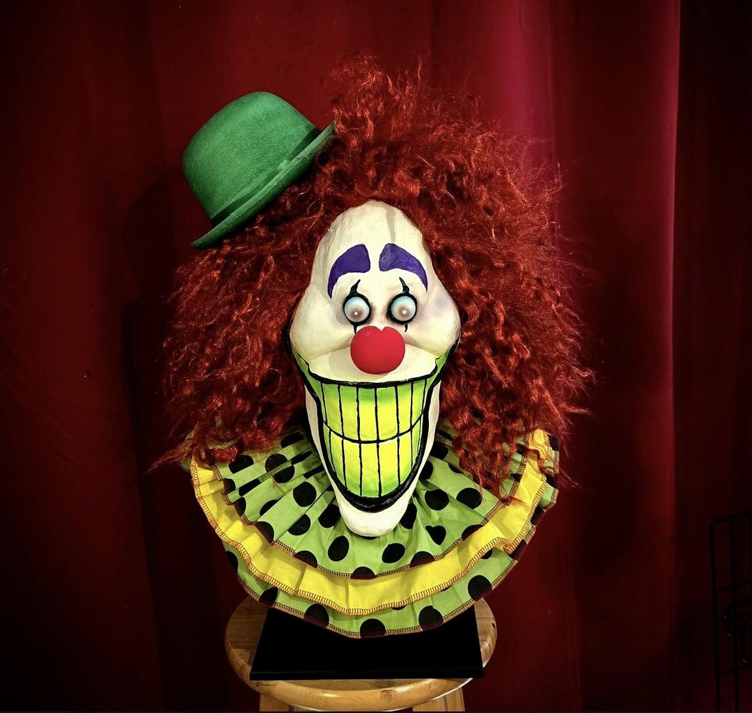 Zeebo the Clown Are You Afraid of the Dark Xxl Deluxe Full Size Bust - Etsy