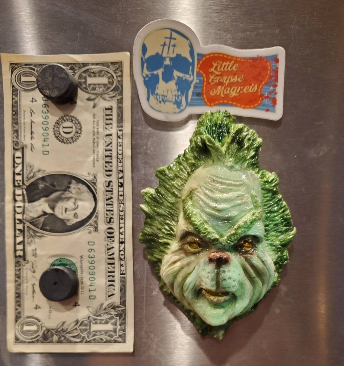 The Grinch Who Stole Christmas Large Resin Inspired Refrigerator Magnet ...