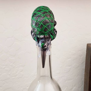 Alien versus predator movie inspired resin bottle stopper | Etsy