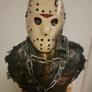 Full Size Super Deluxe Jason Friday the 13th Part 7 Inspired Bust With ...