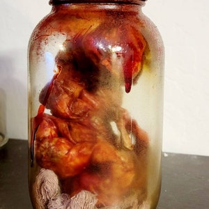Half Gallon Glass Jar With Bloody Full Size Intestine Halloween Prank ...