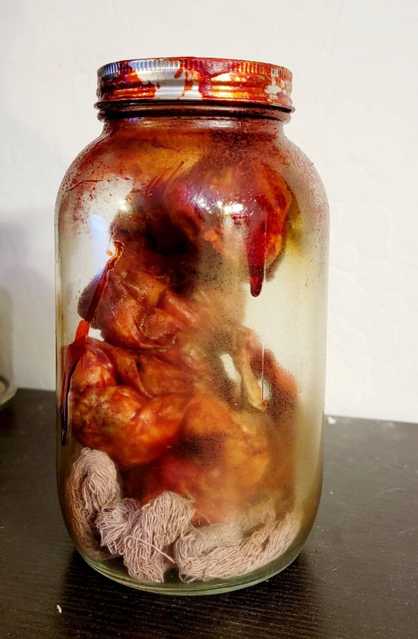 Half Gallon Glass Jar With Bloody Full Size Intestine Halloween Prank ...