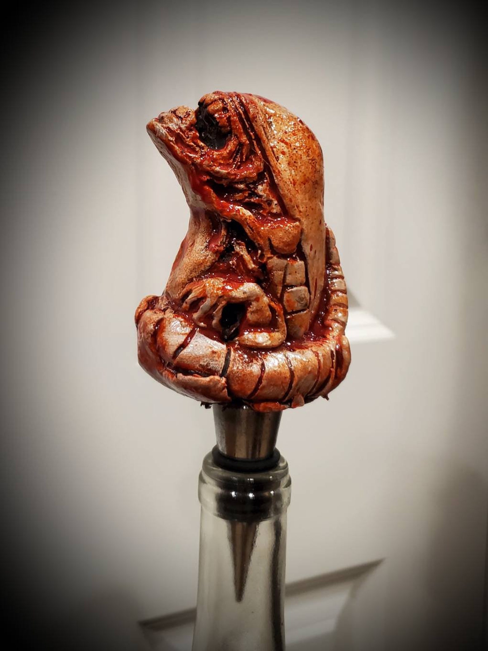 Alien Movie Xenomorph Chest Popper Inspired Bloody Wine Topper | Etsy