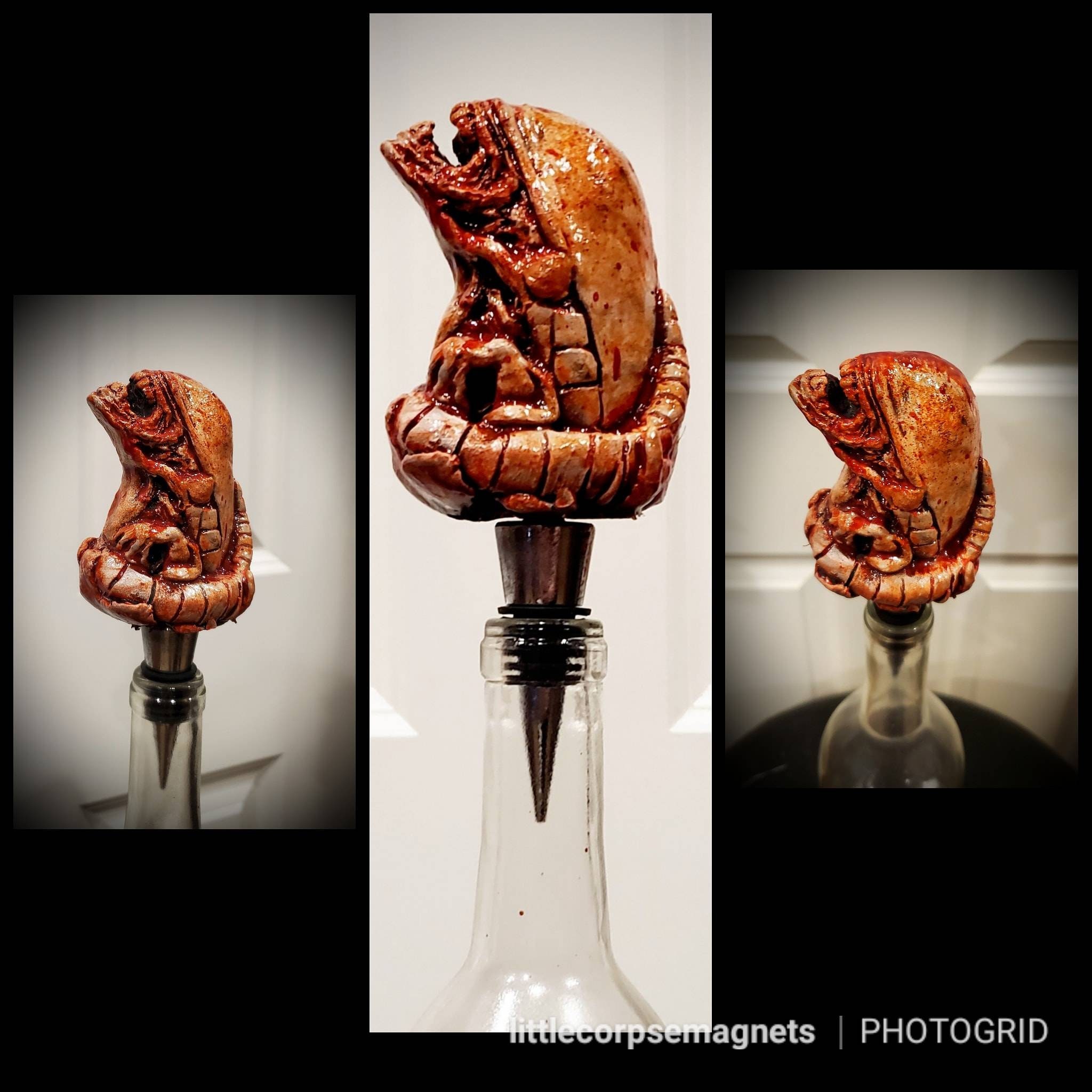 Alien Movie Xenomorph Chest Popper Inspired Bloody Wine Topper - Etsy ...