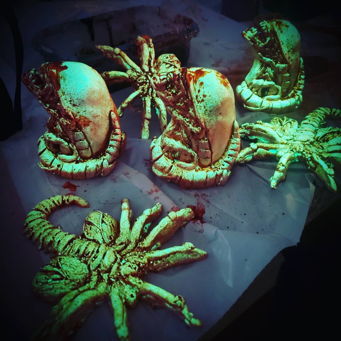 Glow in the Dark Resin Alien Movie Chest Buster Inspired - Etsy