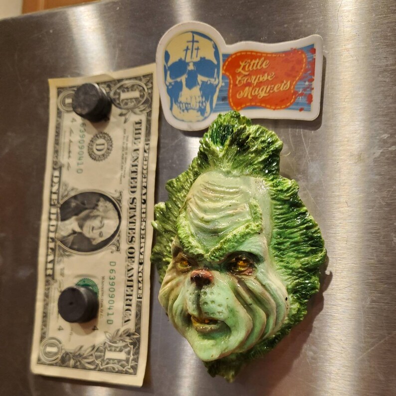 The Grinch Who Stole Christmas Large Resin Inspired Refrigerator Magnet ...