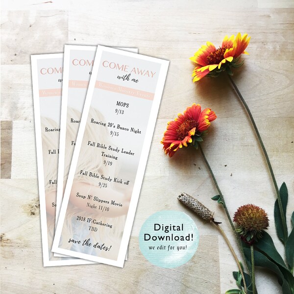 Save the Date for Church Event - Etsy