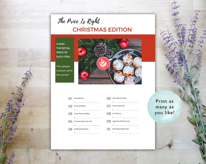 The Price is Right / Christmas Party Game / Fun Holiday Party Game ...