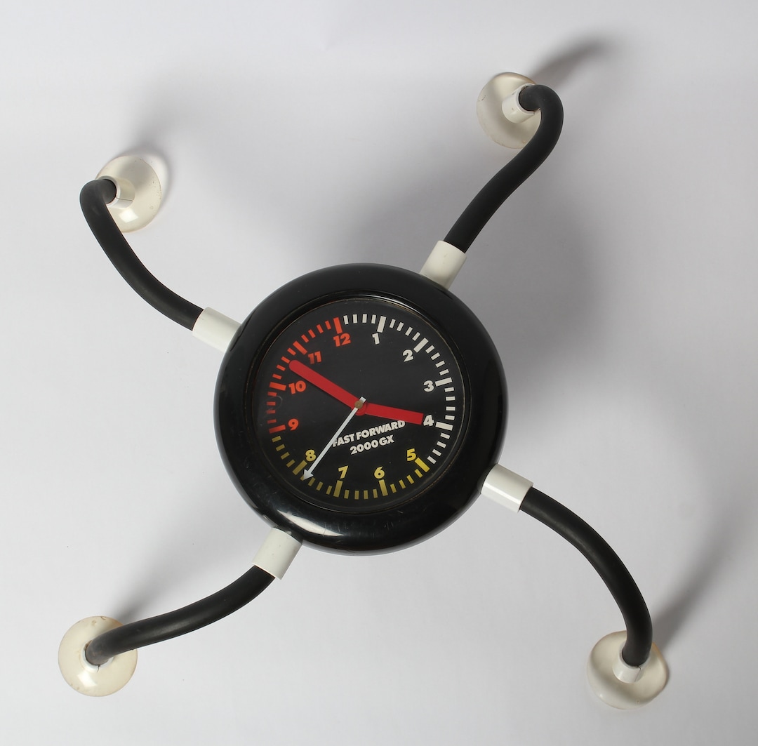 Spider Clock 80s Postmodern Style Wall Spider Clock Made in - Etsy