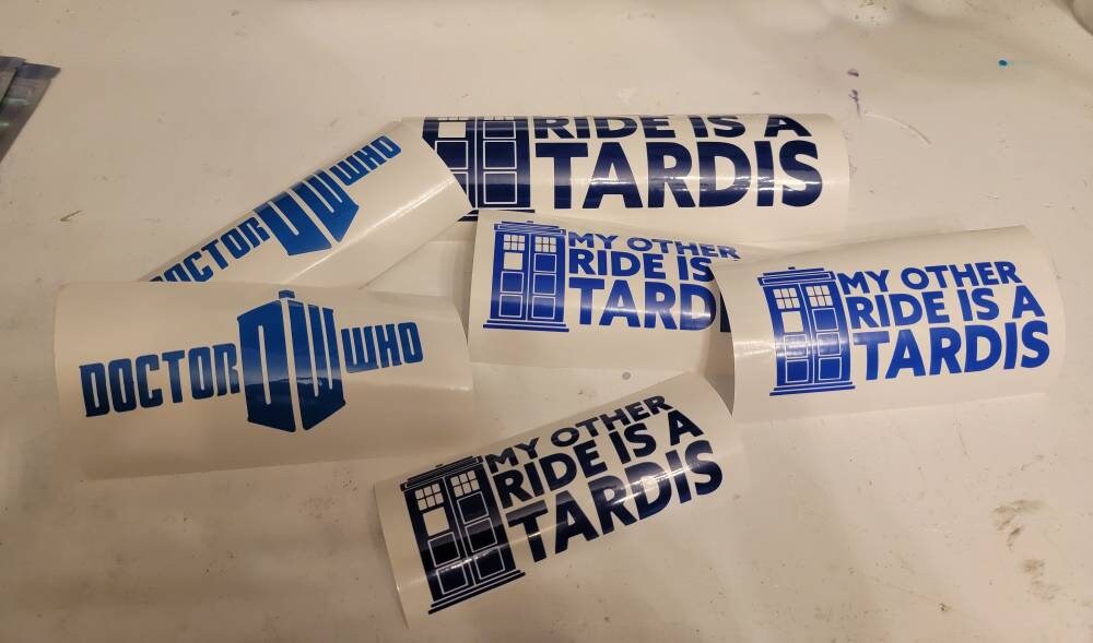 My Other Ride is A Tardis Vinyl Decal Tardis Bumper Sticker - Etsy