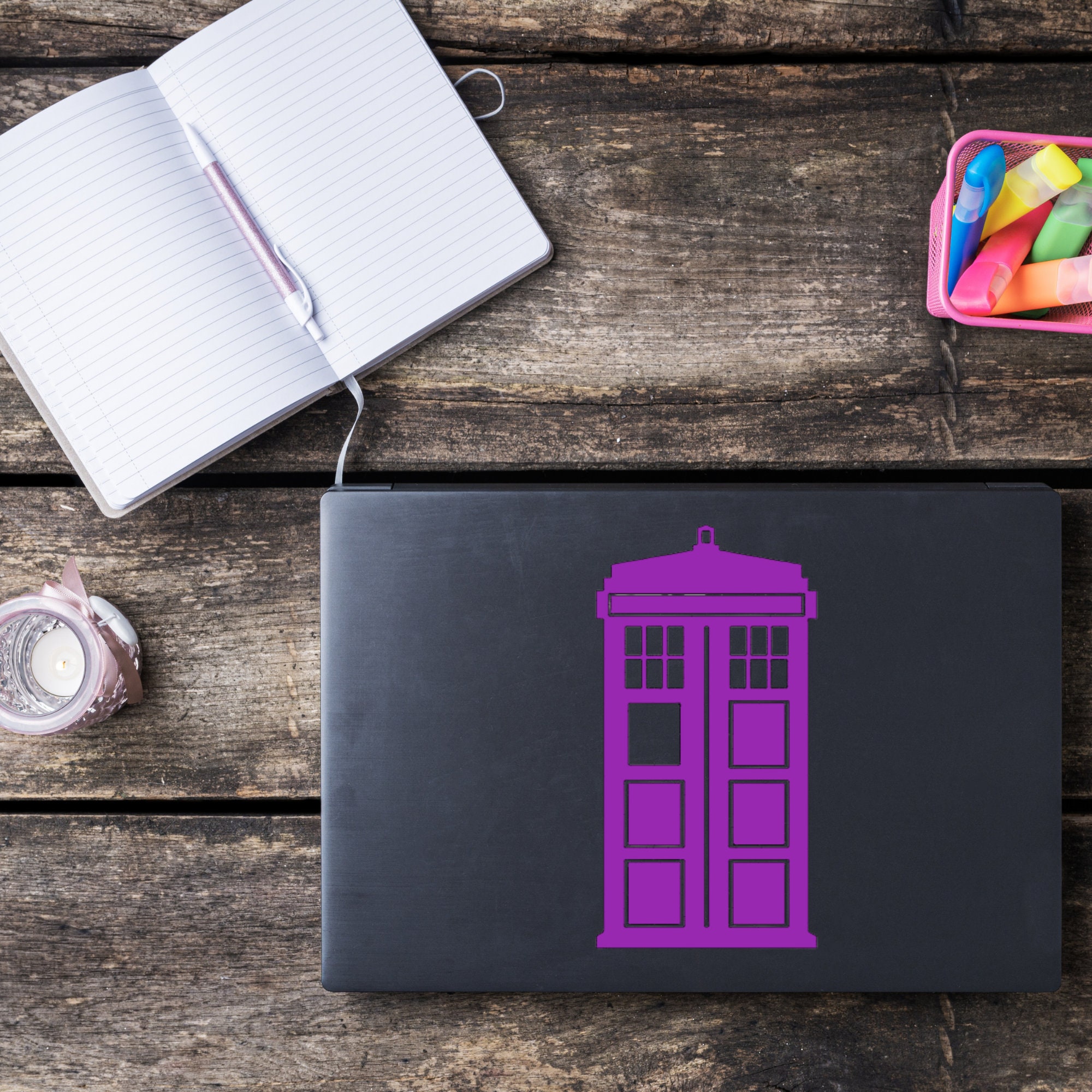 Tardis Inspired Vinyl Decal Choose Your Own Size Decal | Etsy