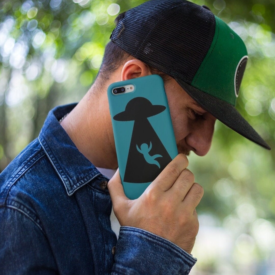 UFO Abduction Vinyl Decal, UFO Bumper Sticker, Extraterrestrial Vinyl ...