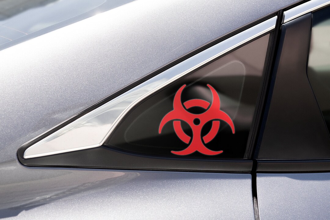 Biohazard Decal, Biohazard Warning Label, Toxic Warning Sticker ...