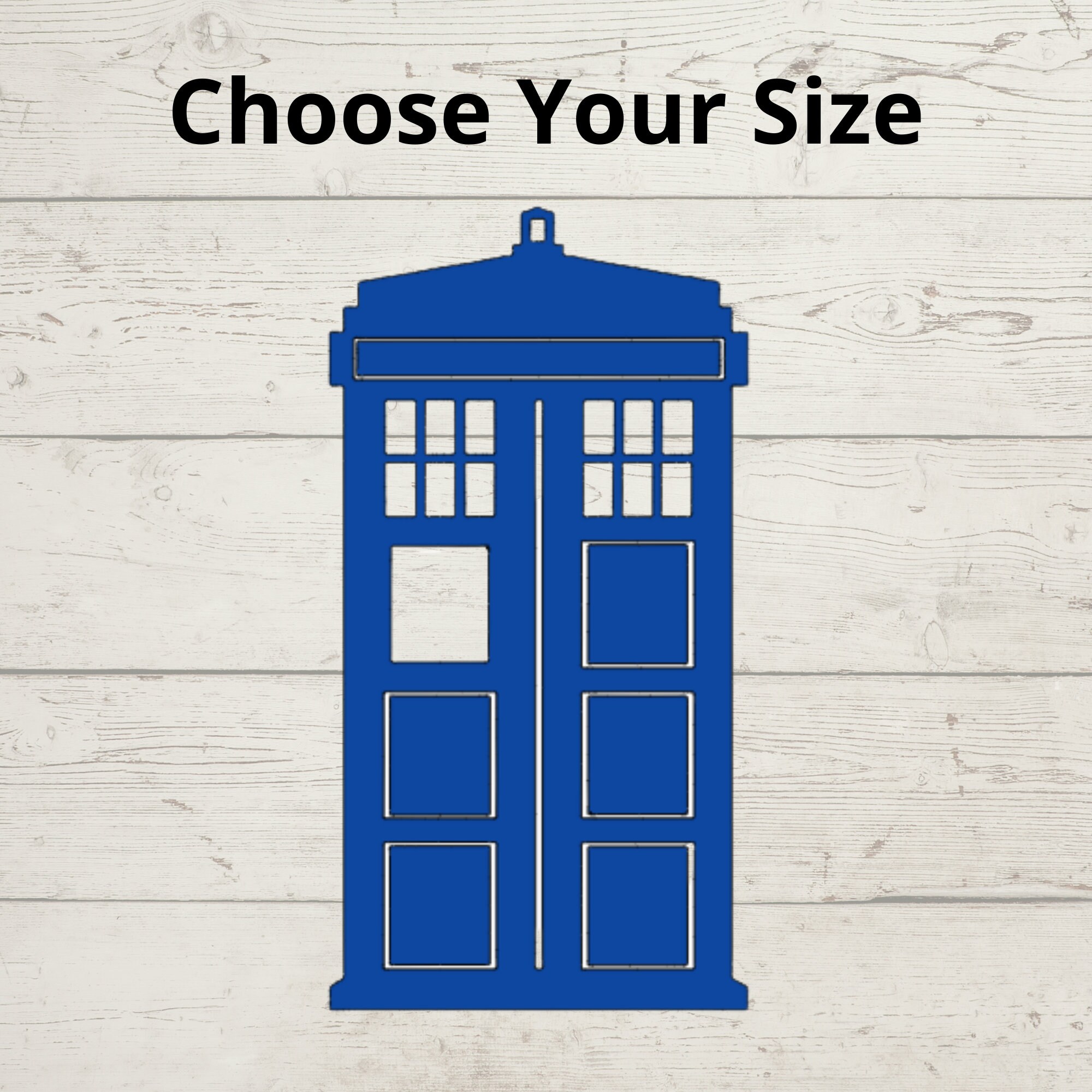 Tardis Inspired Vinyl Decal Choose Your Own Size Decal | Etsy