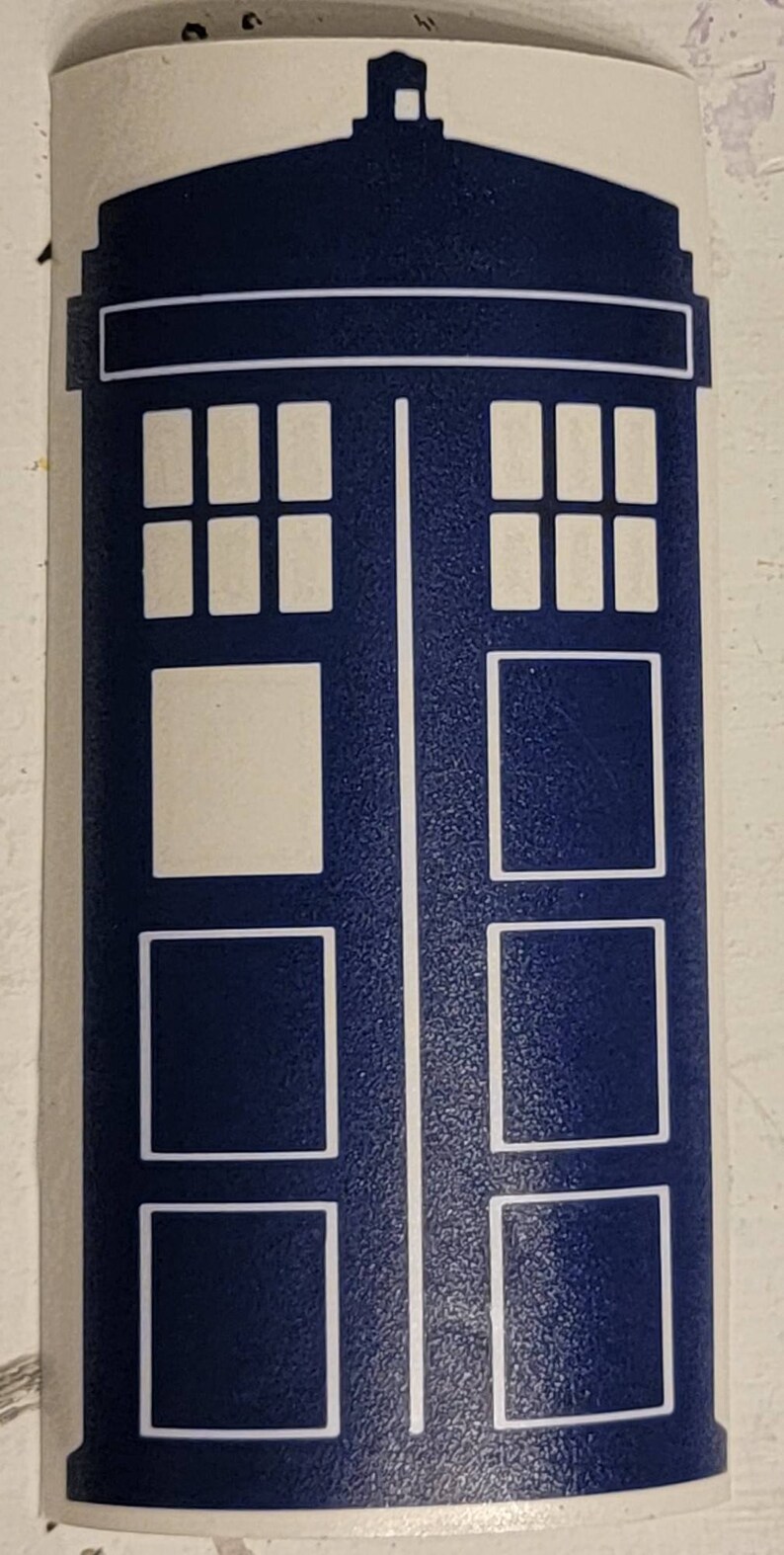Tardis Inspired Vinyl Decal Choose Your Own Size Decal | Etsy