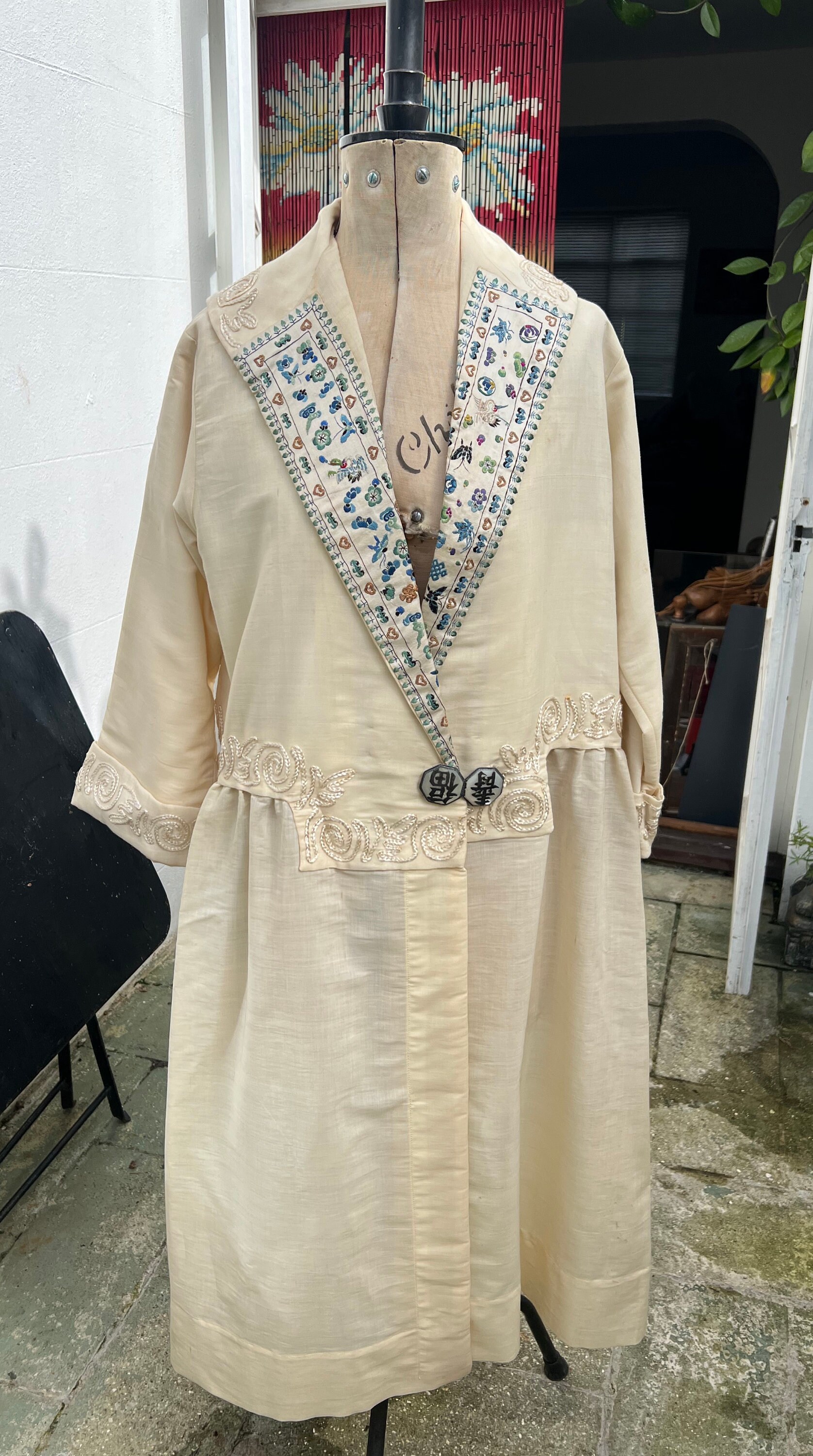 1920s Coat Art and Craft Chinese european Pure Wool and - Etsy