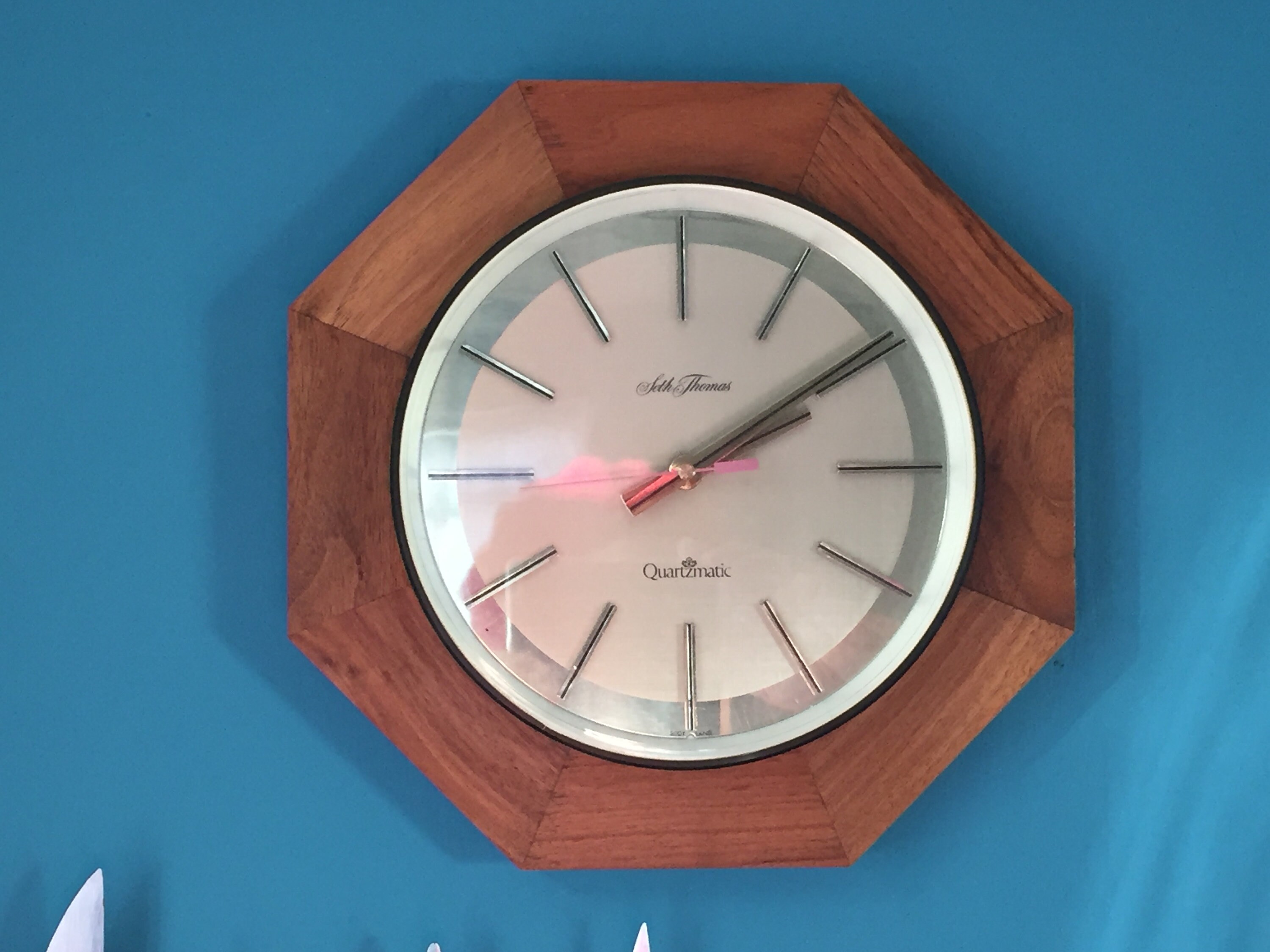 70s Wall Clock Working Mid Century Modern Stylish Quartz - Etsy