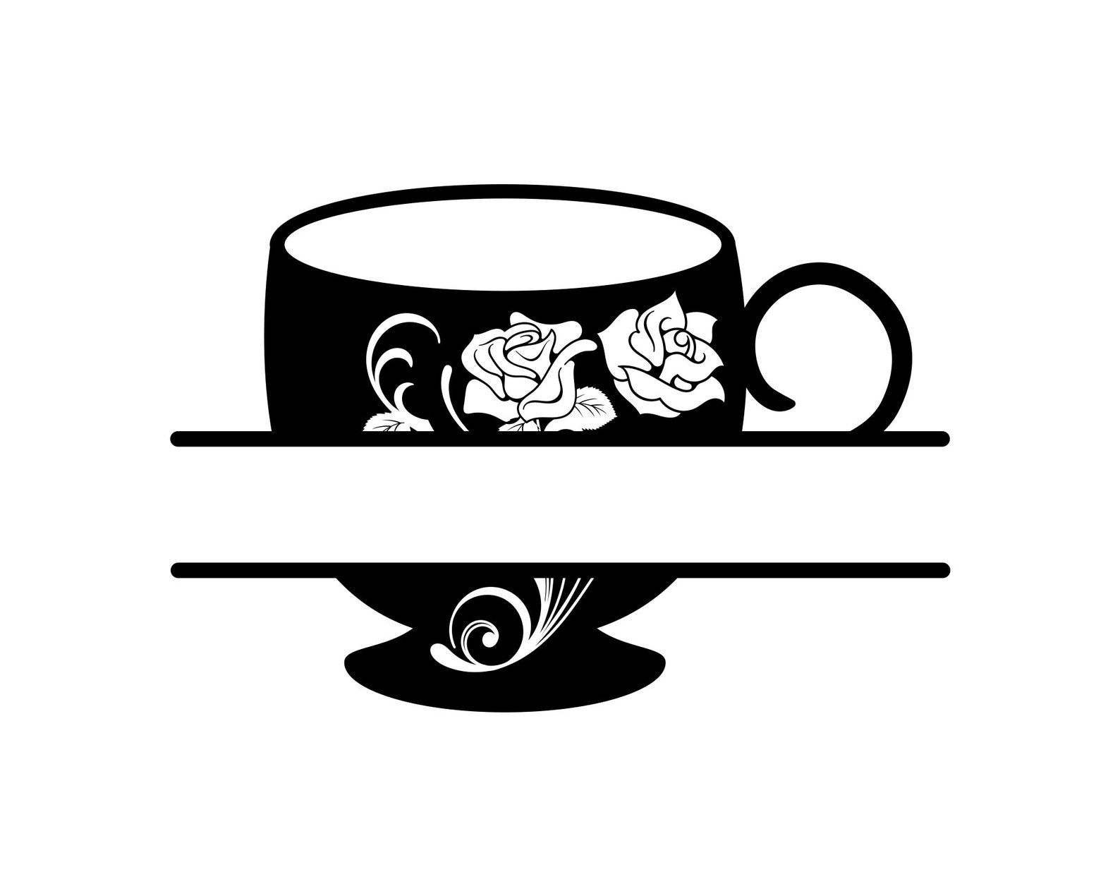Coffee Tea Svg, Cup Svg Bundle Clipart Cut Files, England Svg, Alice in ...