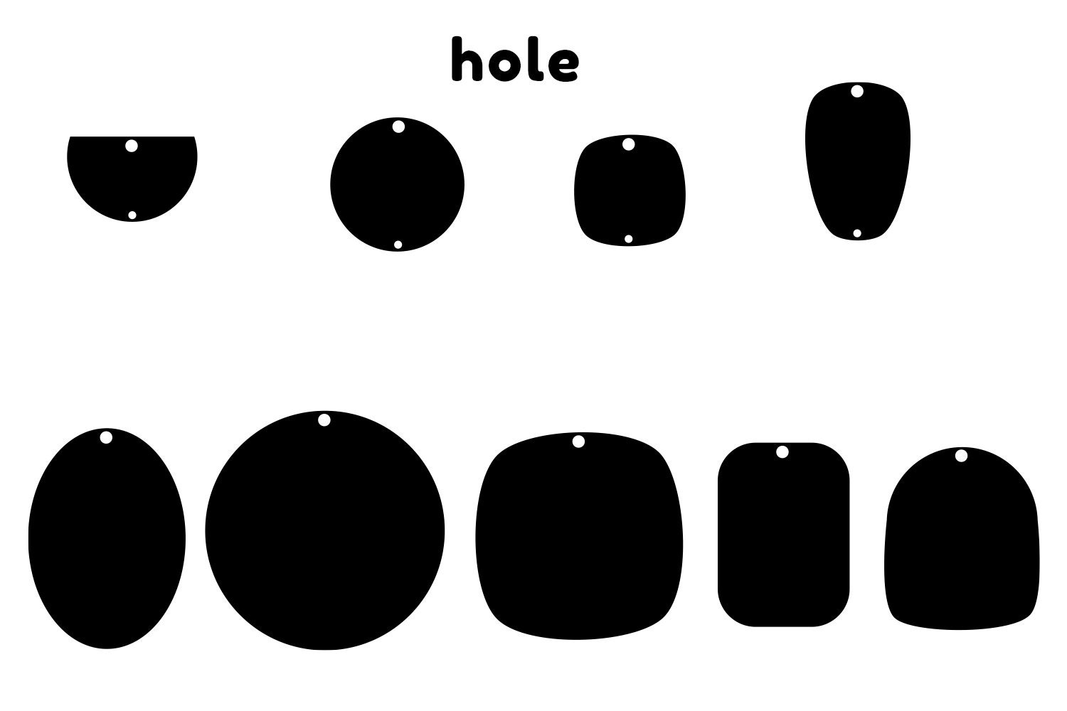 Geometric Earring Svgwith Hole Handcrafted Jewellery Cut Files Drop ...