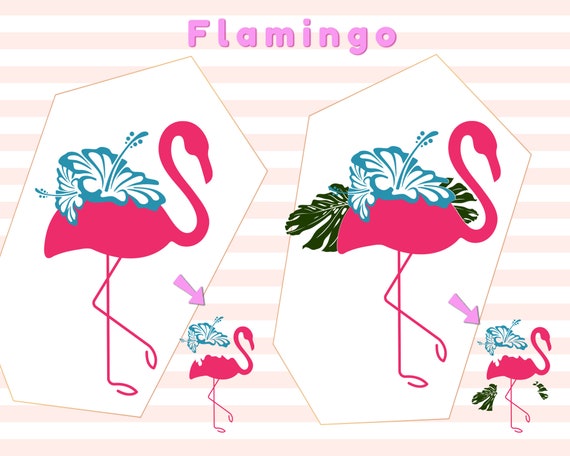Flamingo Flamingo Svg Flamingo Cut Files Floral Flamingo - Etsy