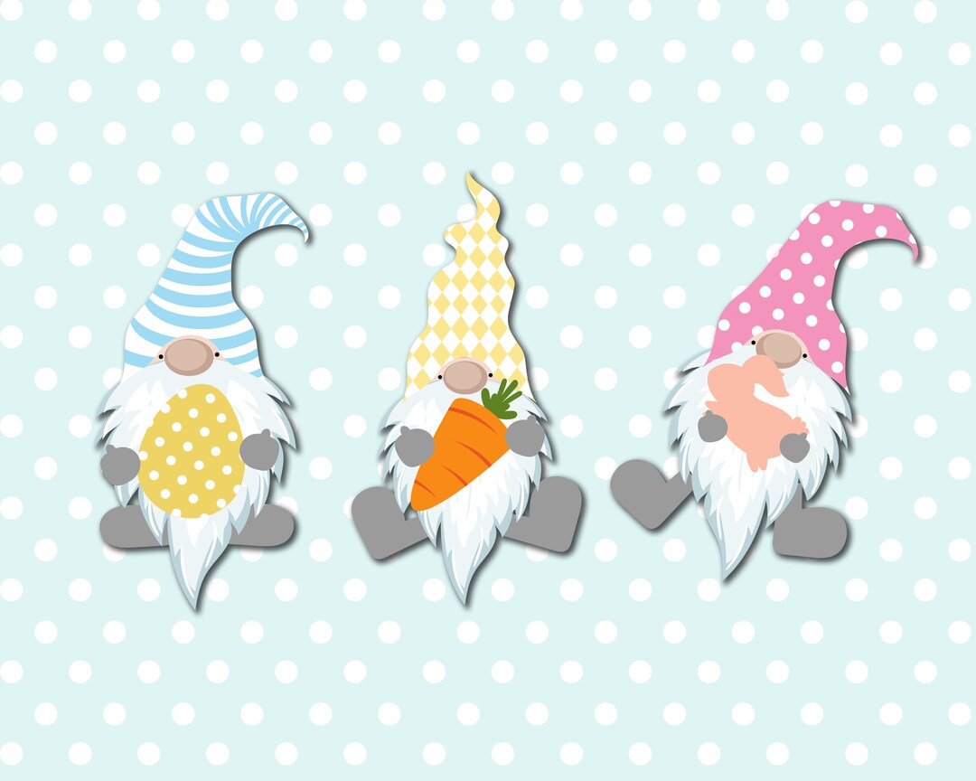Easter Gnomes Svg, Easter Svg, Gnome Svg, Dxf, Png, Easter Clipart ...