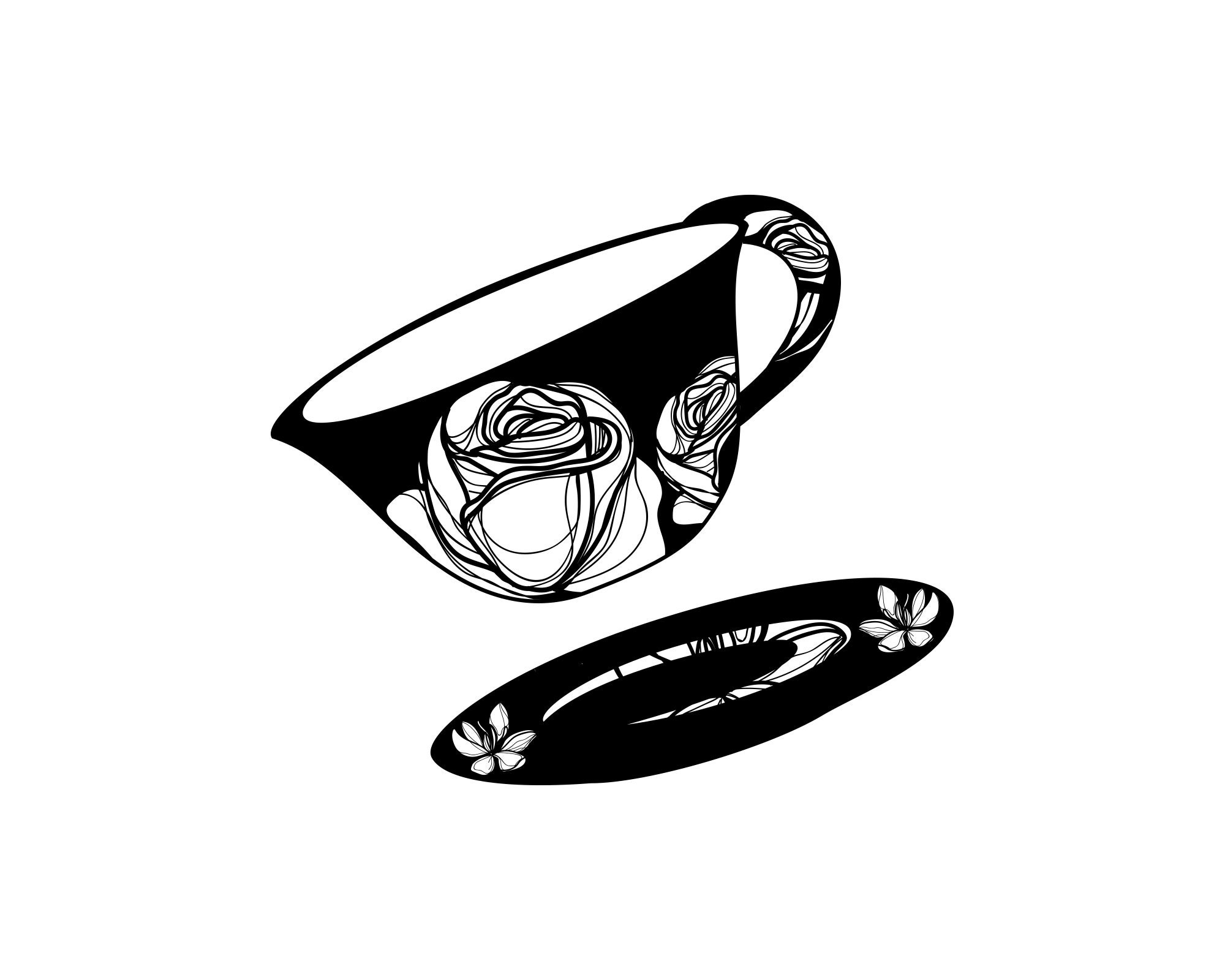 Kaffee Tee Svg Tasse Svg Bundle Teekanne Clipart Cut Files | Etsy ...