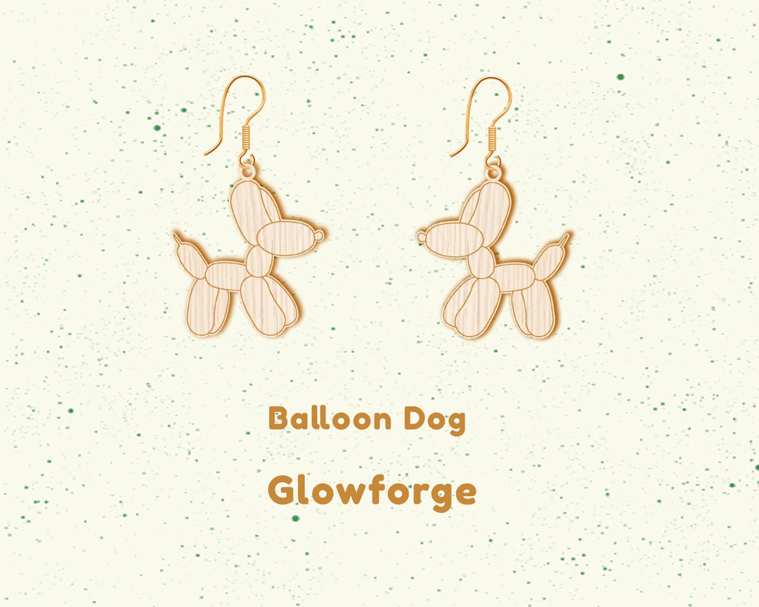 Balloon Dog Dangle Earrings Svg Balloon Dog Svg Dog Dangle Earrings Dog ...