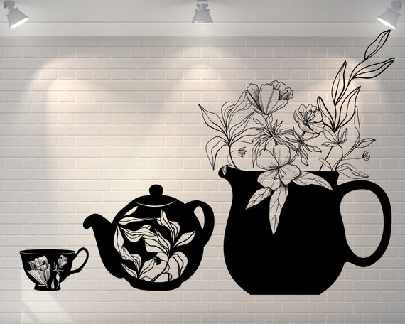 Coffee Tea Svg Cup Svg Bundle Tea Pot Clipart Cut Files - Etsy