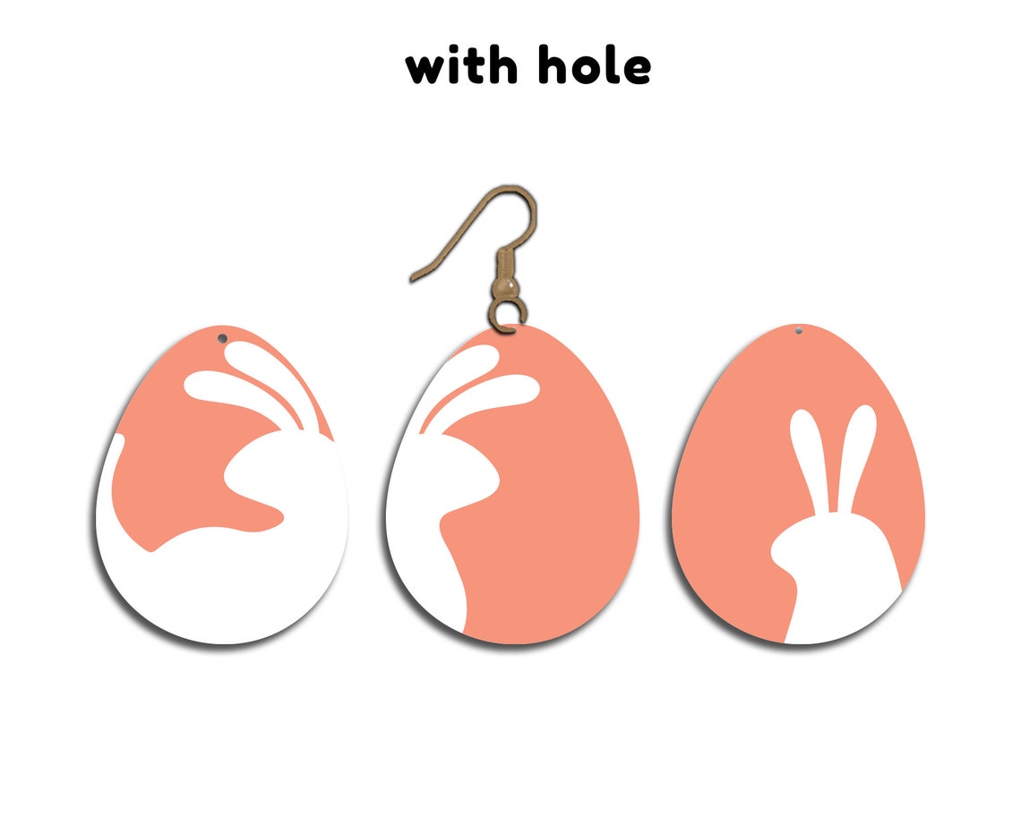 Easter Earring Svg Bunnies Earrings Svg Easter Bunny Earring | Etsy