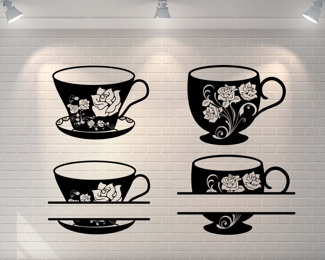 Coffee Tea Svg Cup Svg Bundle Clipart Cut Files England Svg - Etsy