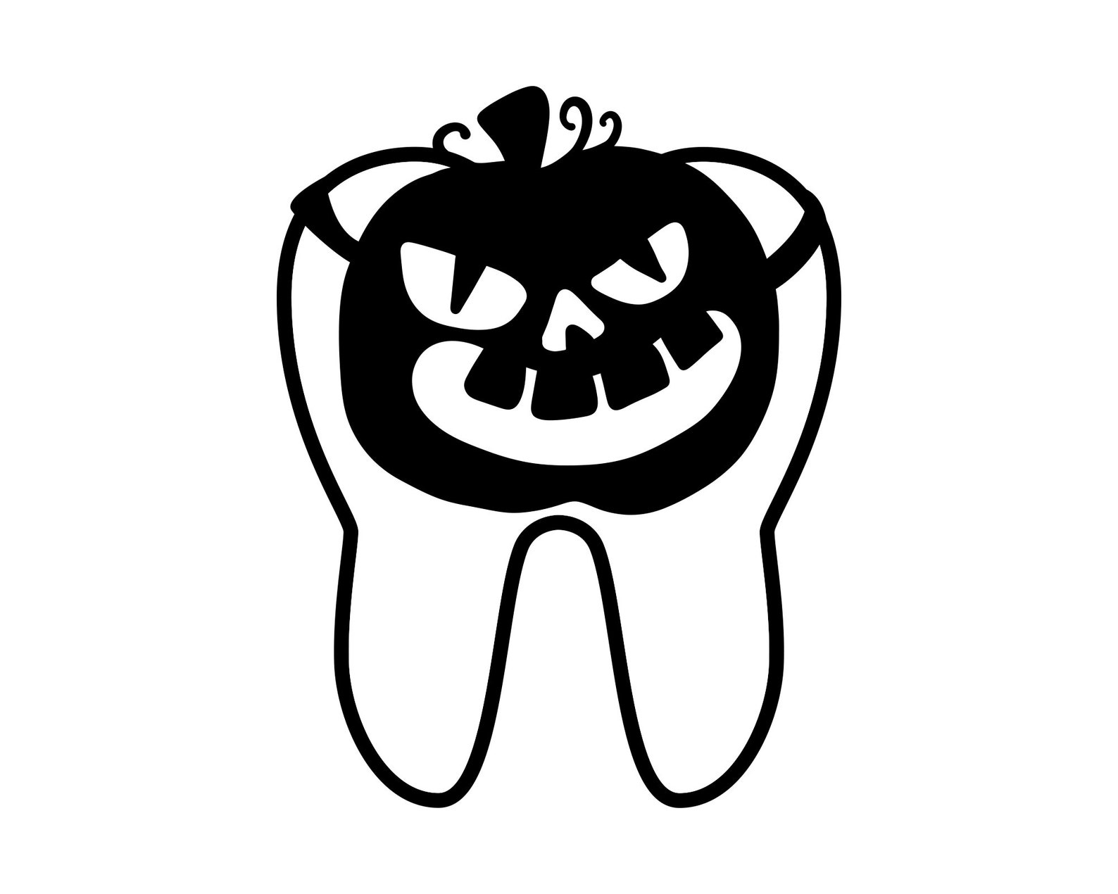 Tooth Halloween Svg Tooth Fairy Svg Halloween Silhouette Svg - Etsy