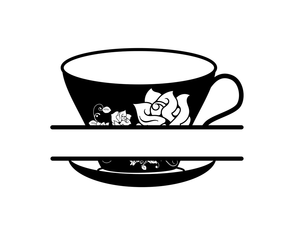 Coffee Tea Svg, Cup Svg Bundle Clipart Cut Files, England Svg, Alice in ...