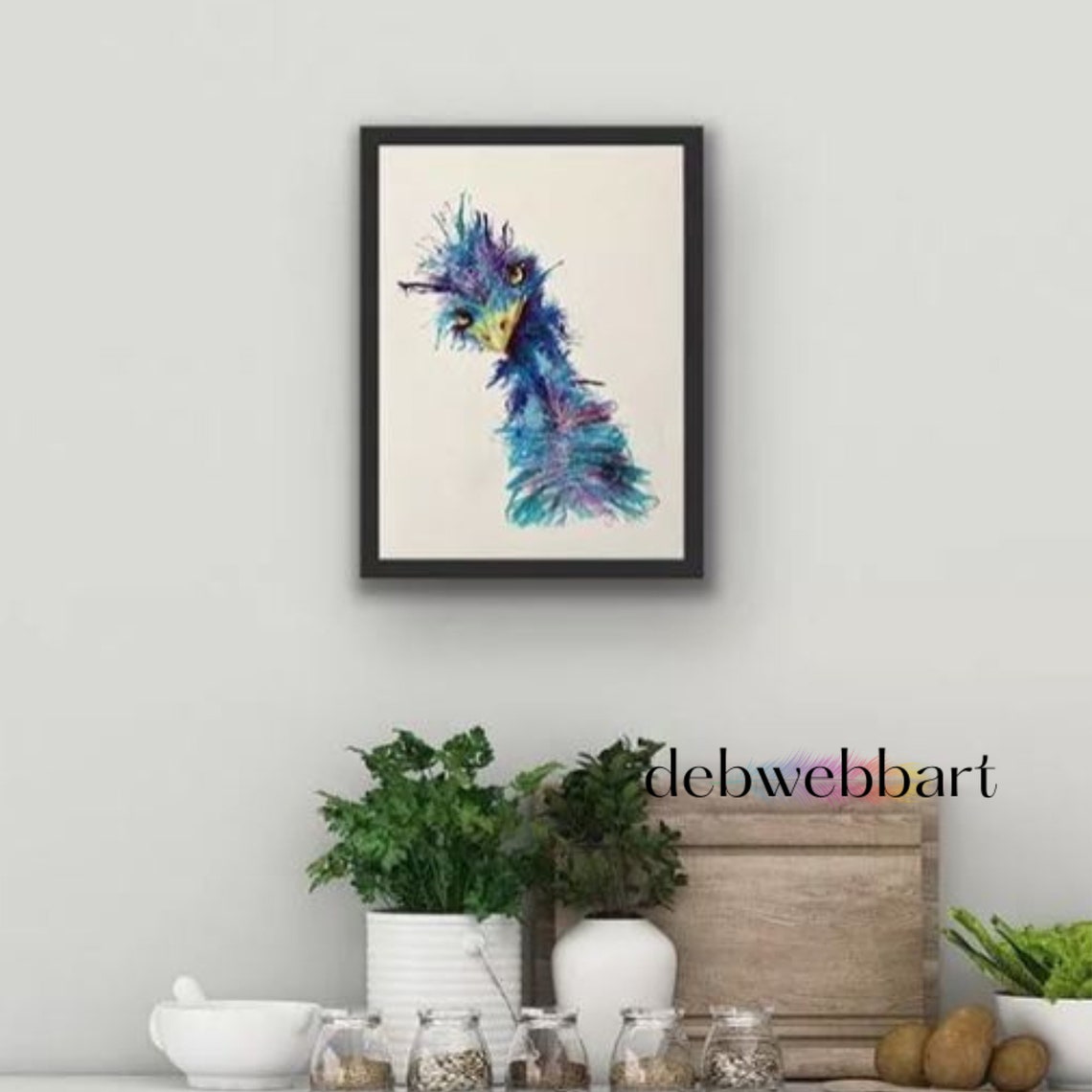 Emulicious! Colourful Emu, Quirky Emu, Abstract Emu, Emu Art - Etsy ...