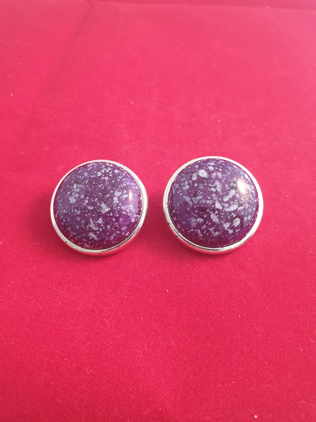 Blue Marble Style Clip On - Etsy