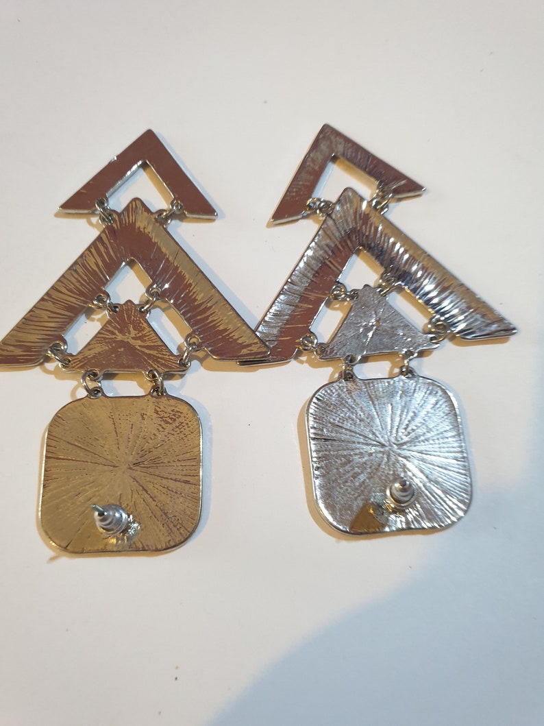 Chevron Design Triple Studs - Etsy