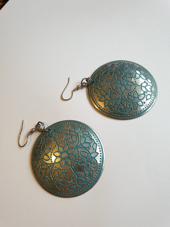 Eastern Shield Blue Overlay Stud | Etsy