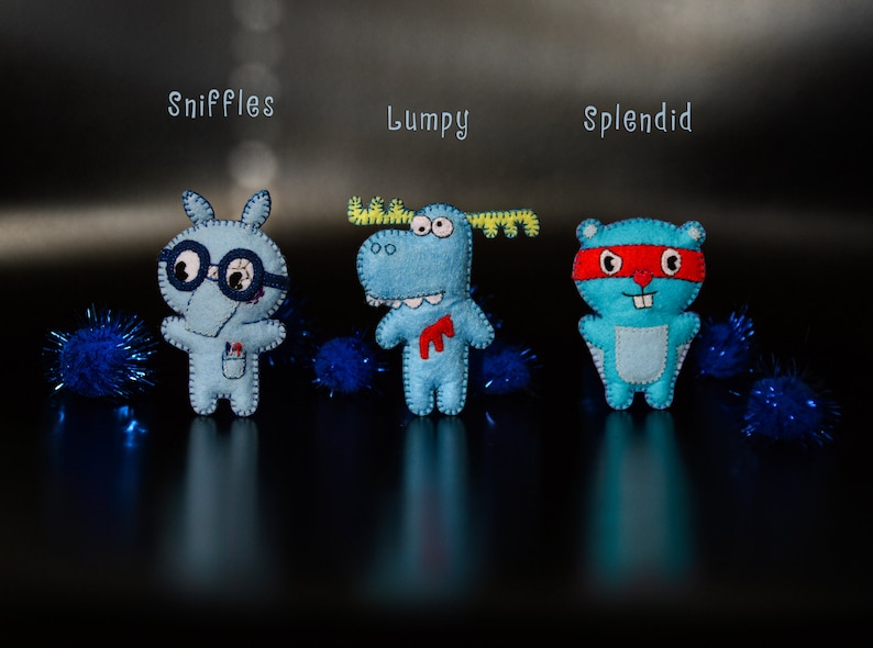 Happy Tree Friends Horror Cartoon Keychain Set Creepy Cute - Etsy