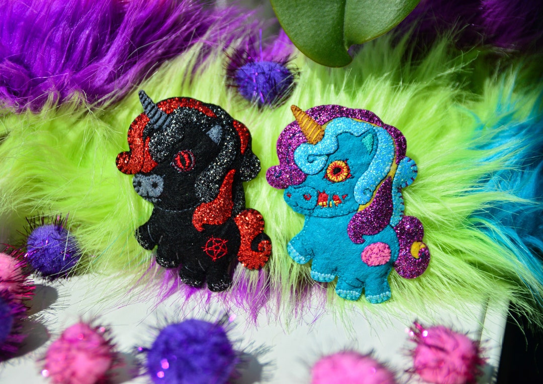 Zombie Unicorn Demon Devil Unicorns Creepy Cute Handmade Horror Art ...