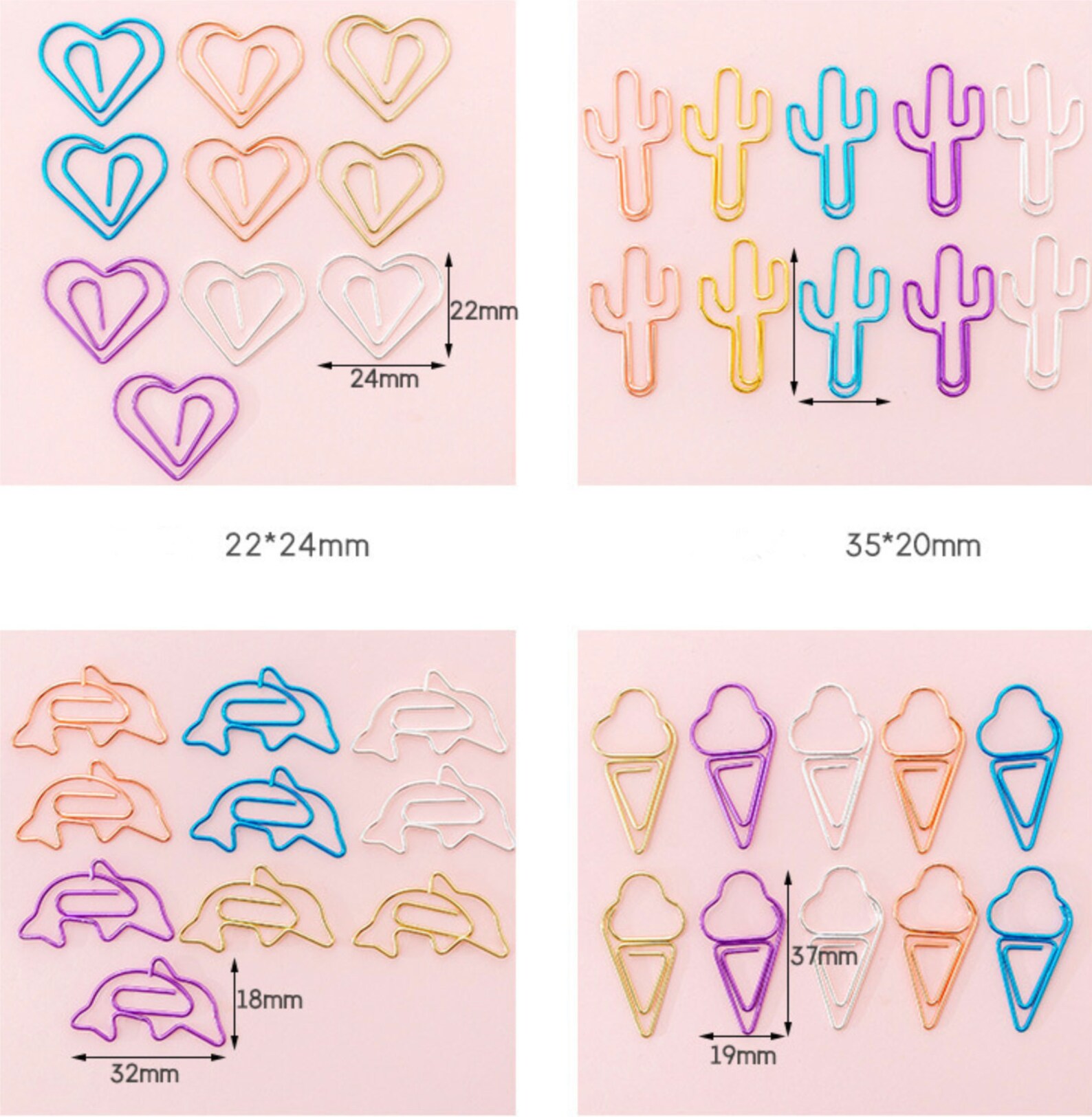 10 Paperclips Set For Any Accession in 5 Different Colours | Etsy