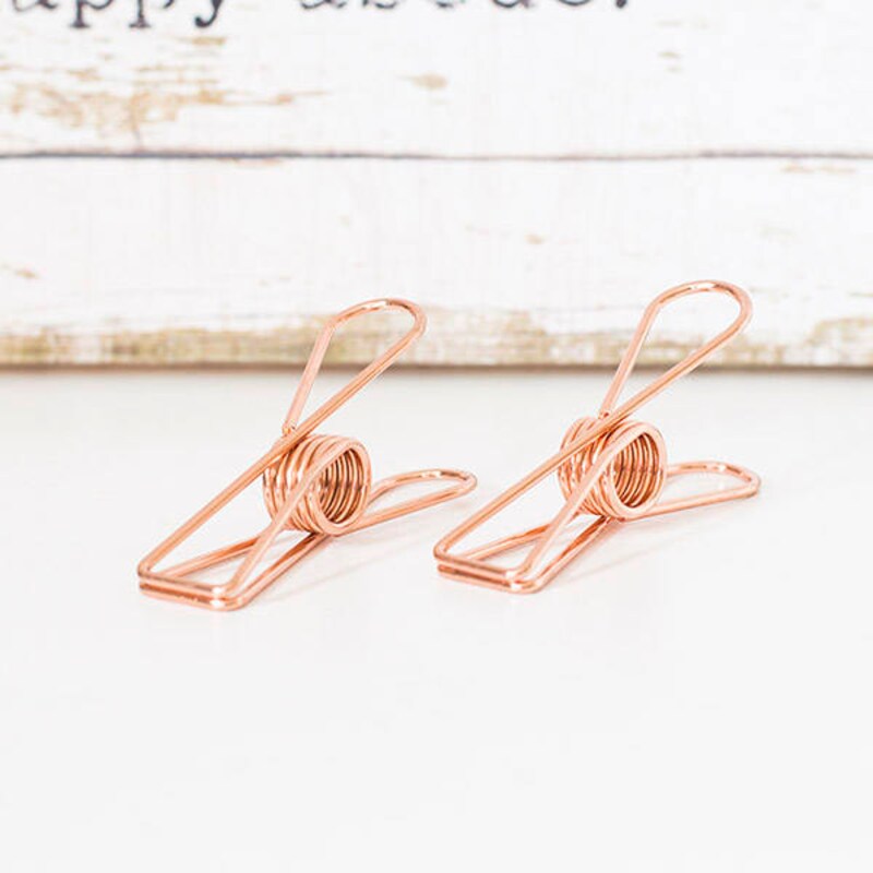 Rose Gold Clips - Etsy