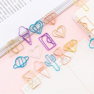 10 Paperclips Set for Any Accession in 5 Different Colours - Etsy
