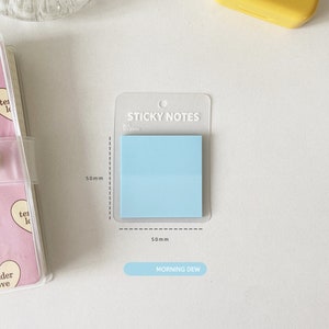 Transparent Sticky Notes in 6 Colours 50 Sheets Sticky Notes Sticky ...