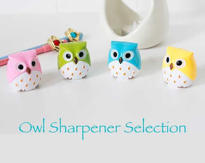 Owl Dual Sharpeners Owl Sharpeners Cute Sharpeners Kawaii Owl Cute Owl ...