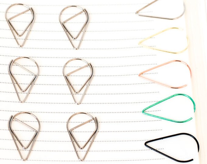 Extra Wide Jumbo Planner Paper Clips Large PAPERCLIP Black Rose Gold ...